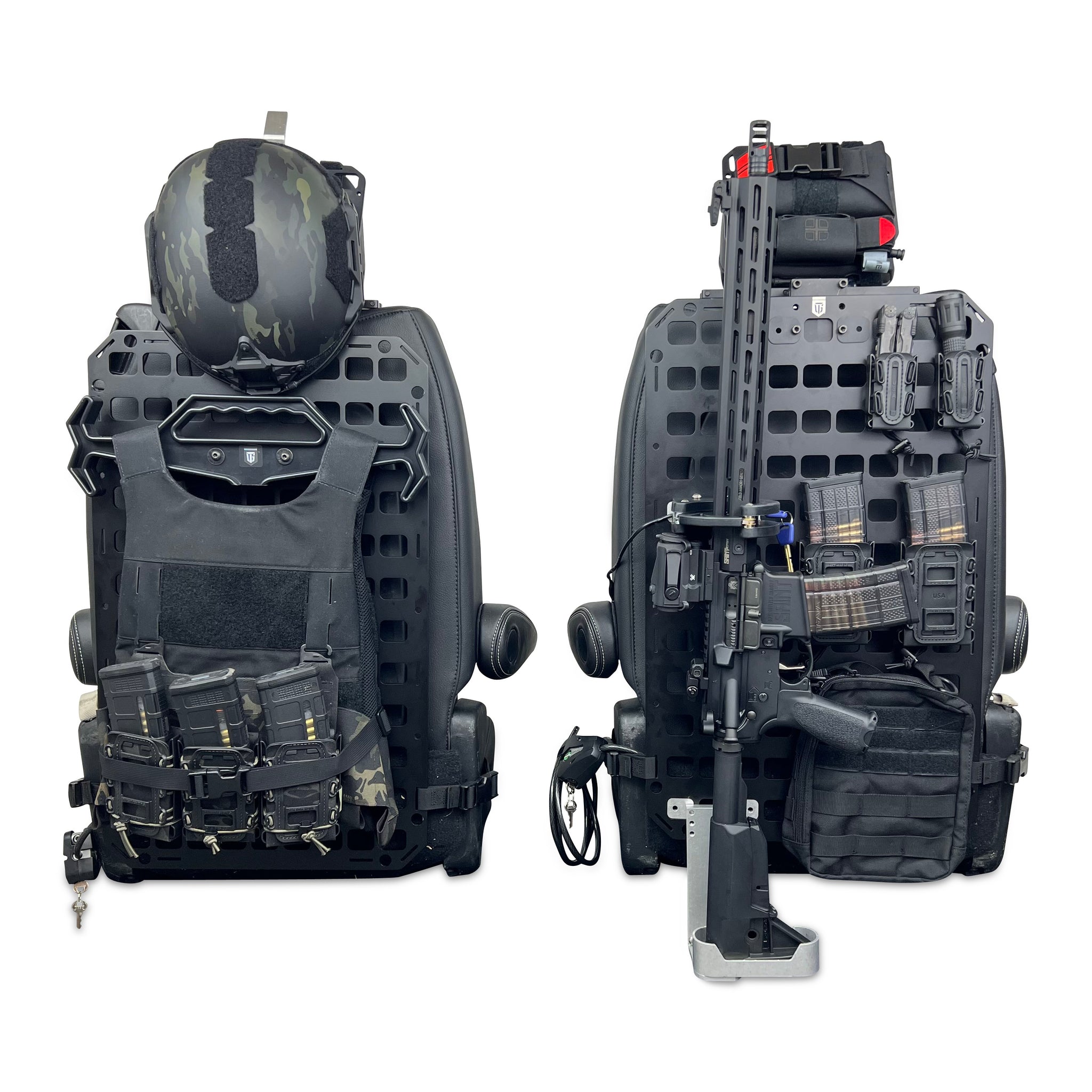 Dual MOLLE Seat Back | Tactical Seat Back Organizer Package