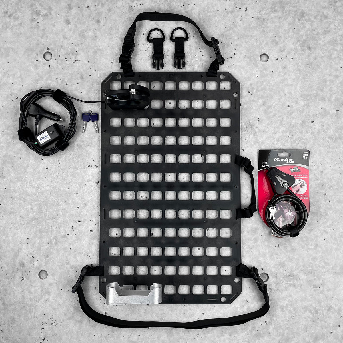 Vehicle Locking Rifle Rack - SC-6 Mount + 15.25 X 25 RMP™ [Rigid MOLLE ...