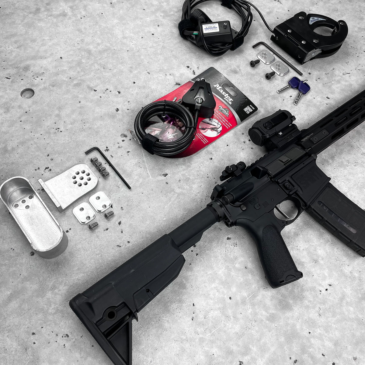 Locking Rifle Rack - SC-6 Mount + RMP™ Buttstock Cup Kit