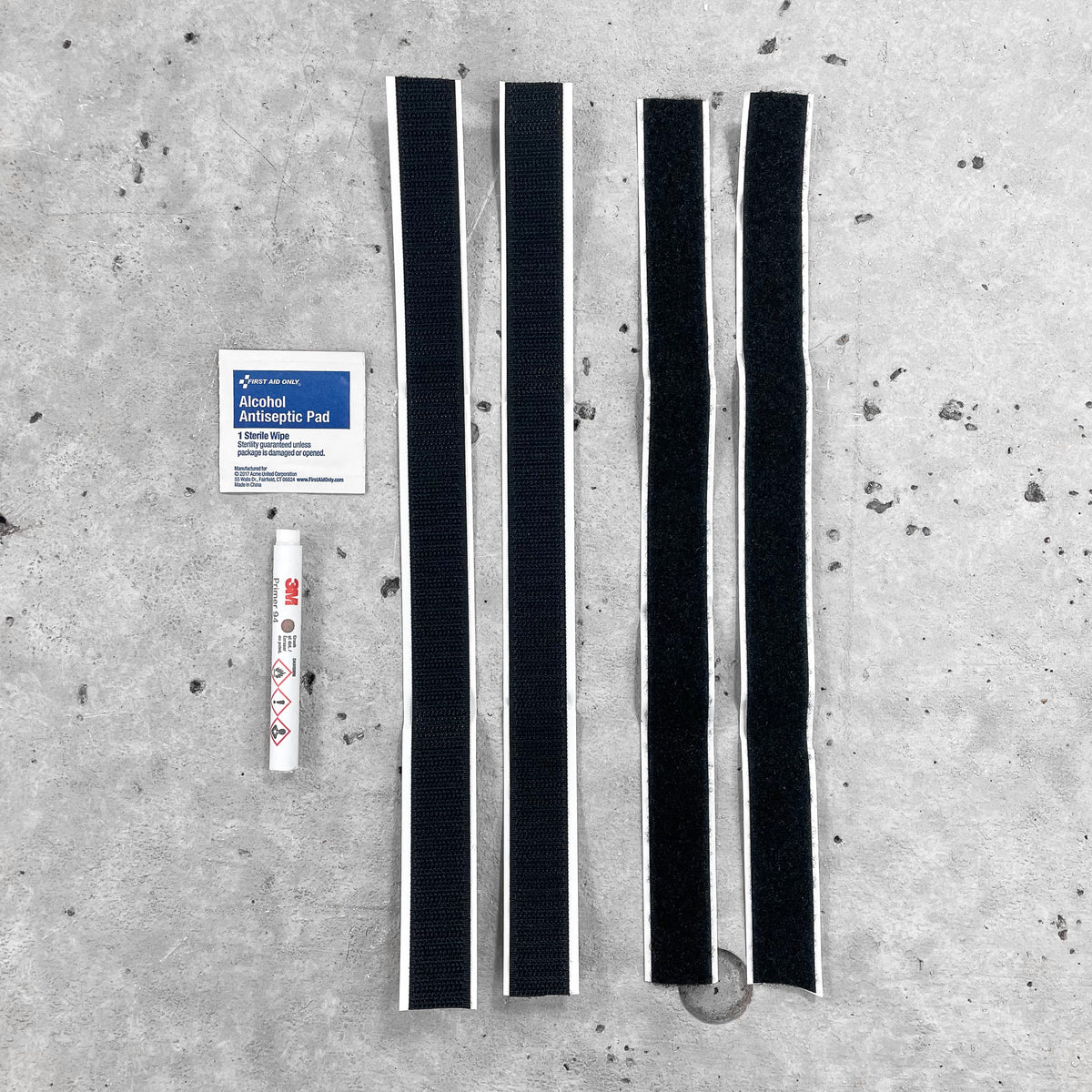Adhesive Backed - 3/4" Width Low Profile Hook & Loop