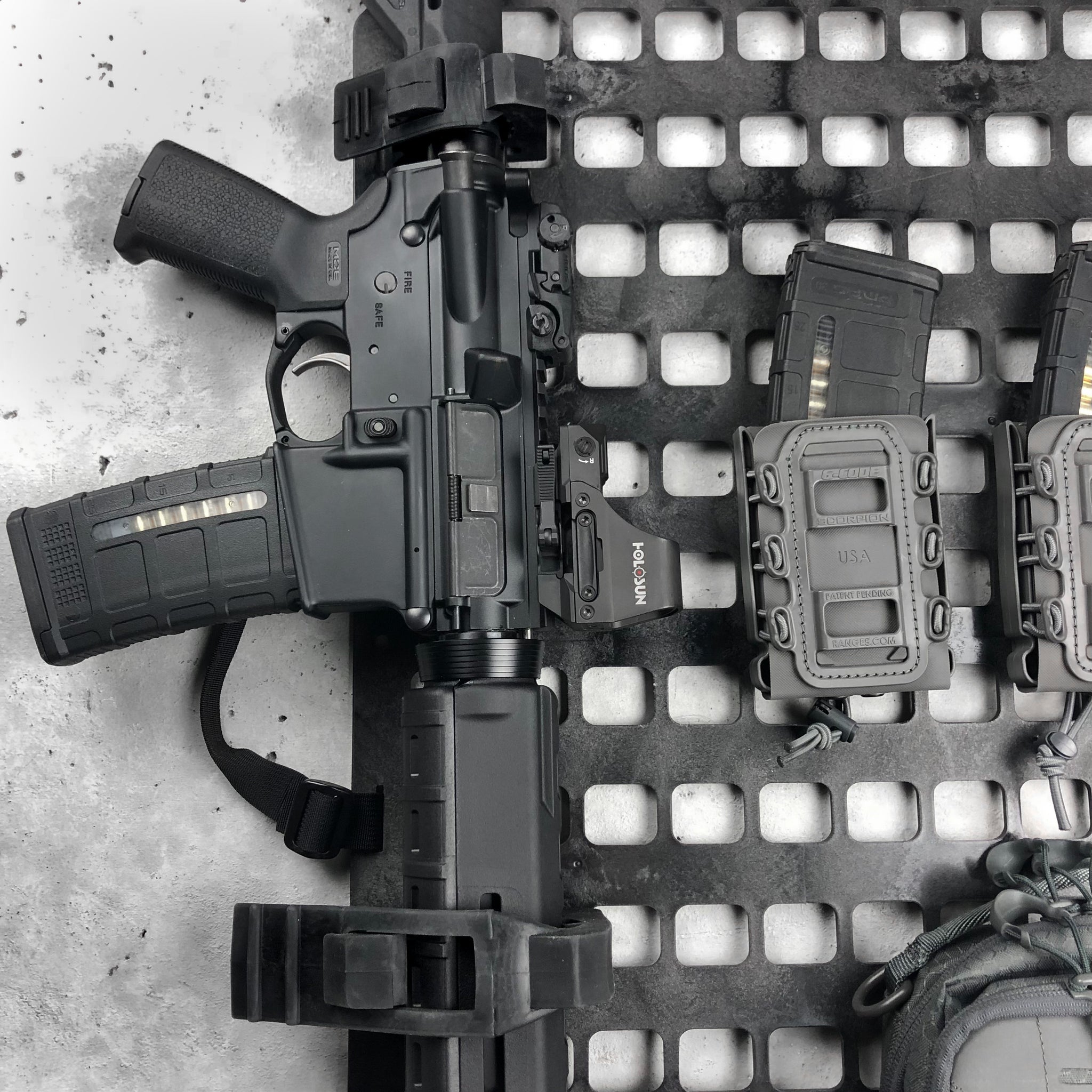 Rigid MOLLE Rifle Holder | MOLLE Rifle Mount | MOLLE Clip